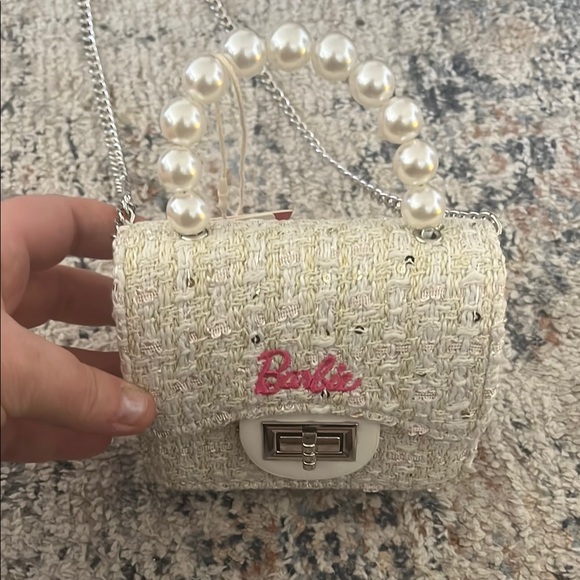 Barbie | Bags | Barbie Cream Pearl Handle Bagnwt | Poshmark